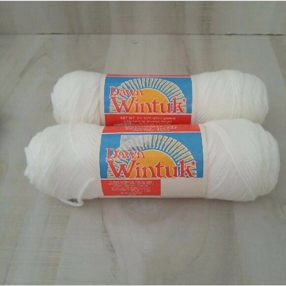 Caron | Art | Newvintage Dawn Wintuk Yarn 30 White 4 Ply Moth Proof 100 ...